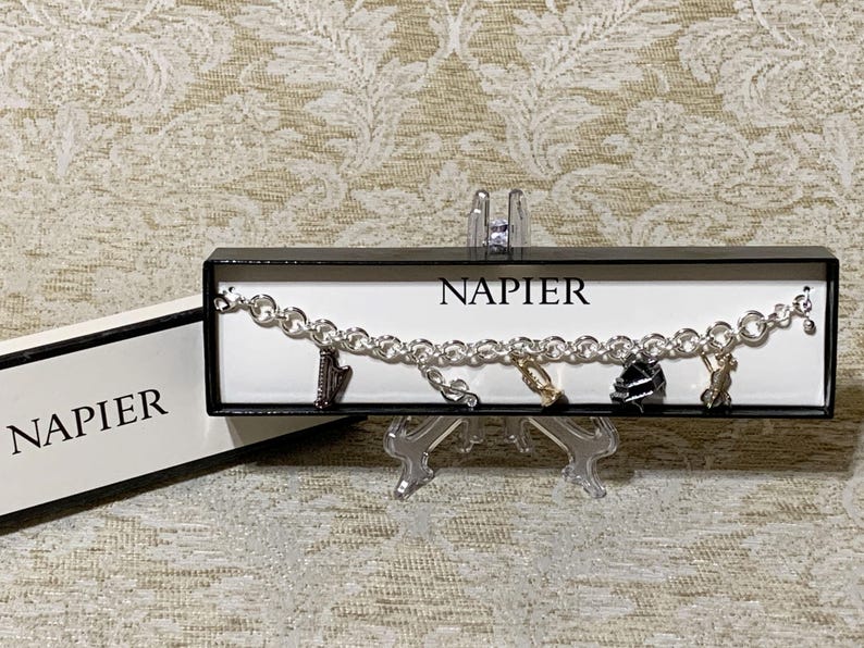 Vintage Napier Musical Instrument Charm Bracelet - Etsy