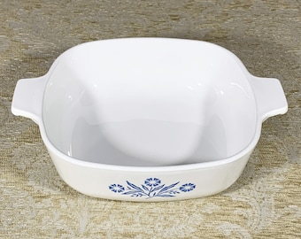 Vintage 1970s Corning Ware Blue Cornflower 1 Quart Baking Dish P-1-B ...