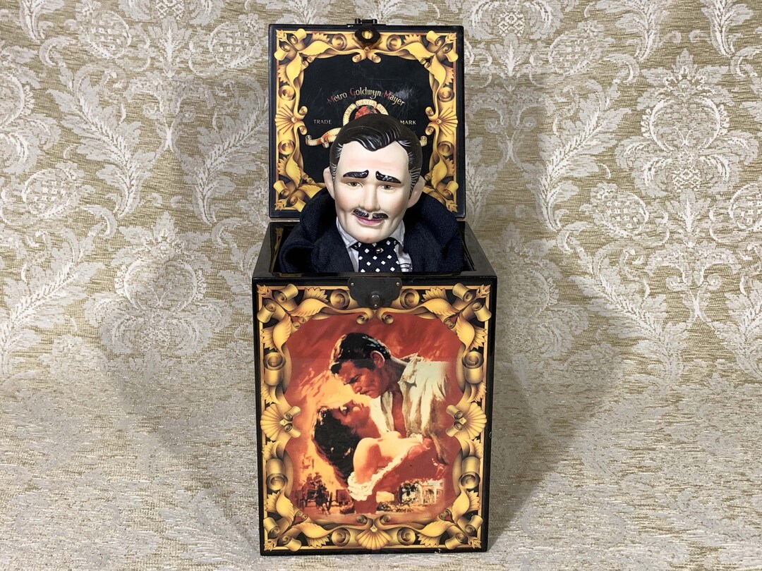 Formerly Musical and Animated Rhett Butler-jack-in-the-box - Etsy