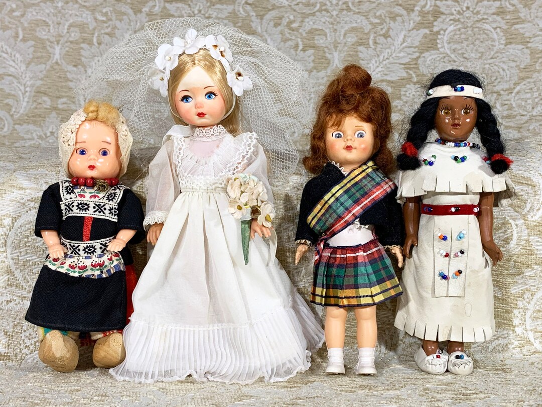 Four 1950s Dolls Include a Bride Doll and 3 Sleepy Eye Dolls. - Etsy