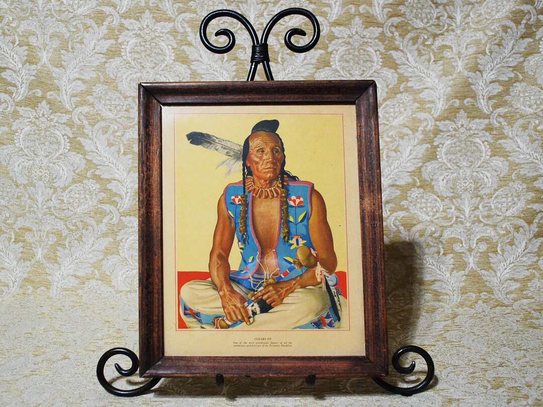 Vintage “clears Up” 1940s Original Framed Lithograph by Winhold Reiss ...