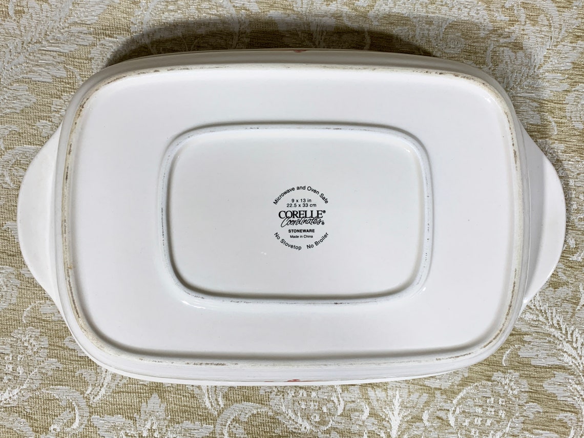Corelle Coordinates Stoneware abundance Pattern 9 X 13 Inch Baking Dish ...