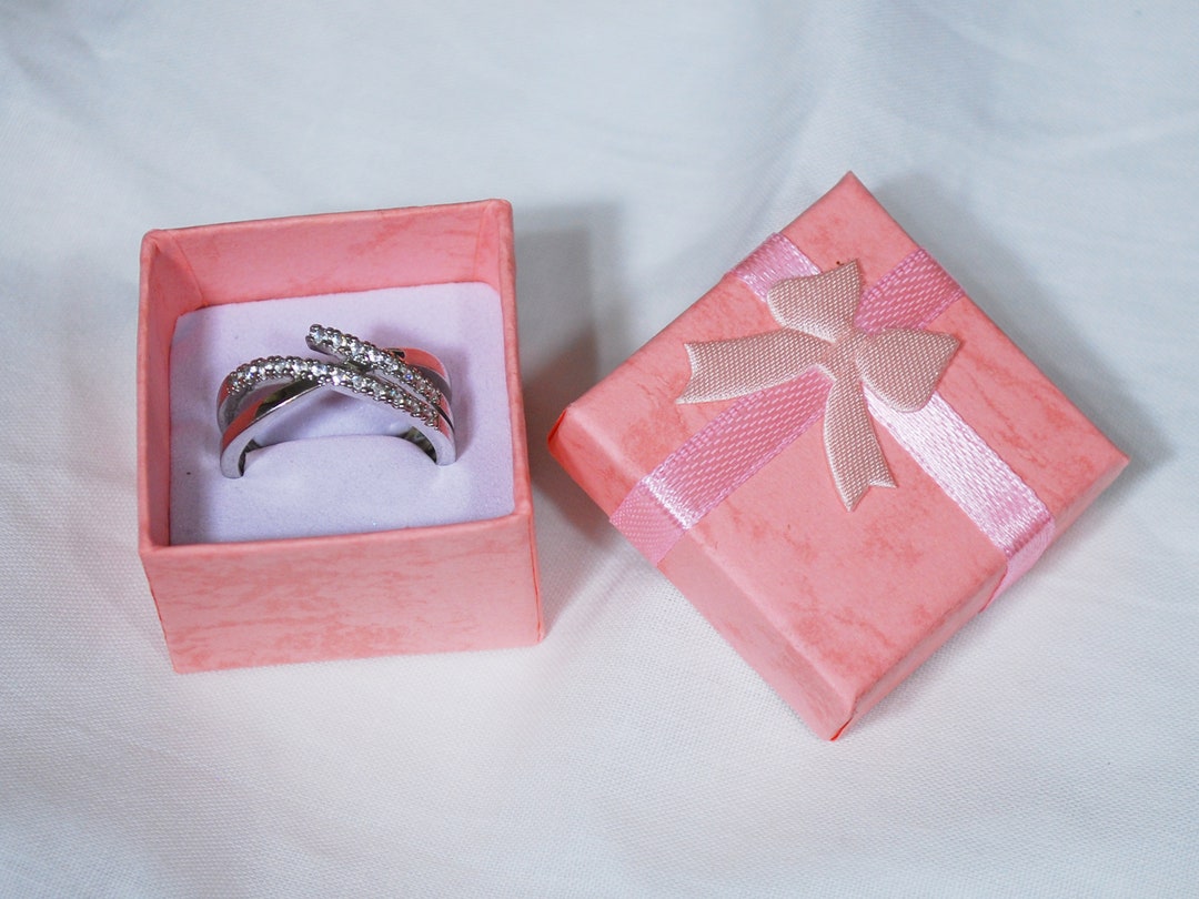 RSC RING With Silver Tone Band and Cubic Zirconia Settings. - Etsy