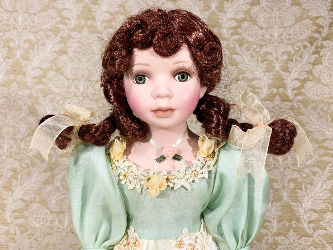 Vintage Cathay Collection Doll in Pale Green Dress With Sequined Lace ...