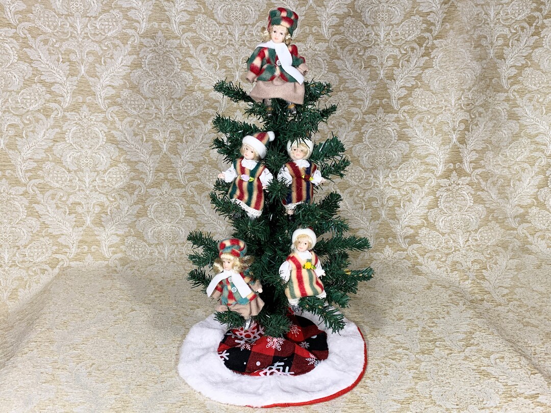 Set of 5 Miniature Porcelain Dolls Christmas Tree Ornaments Item #6 - Etsy