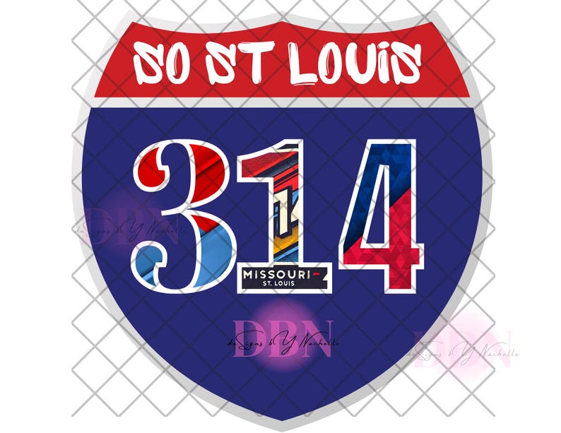 314 St Louis Bundle & Interstate Images PNG SVG PDF - Etsy