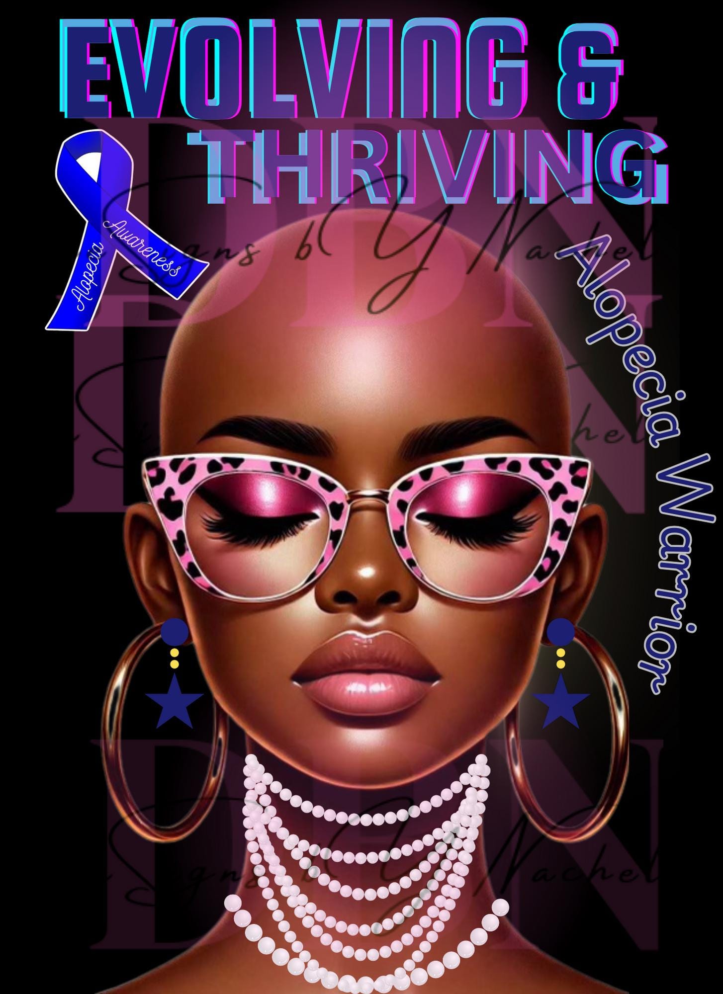 Alopecia Awareness PNG Bundle, Warrior Design (digital Download) - Etsy