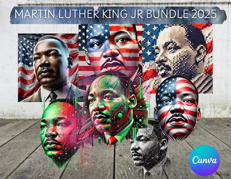 Martin Luther King Jr Image Bundle - Etsy