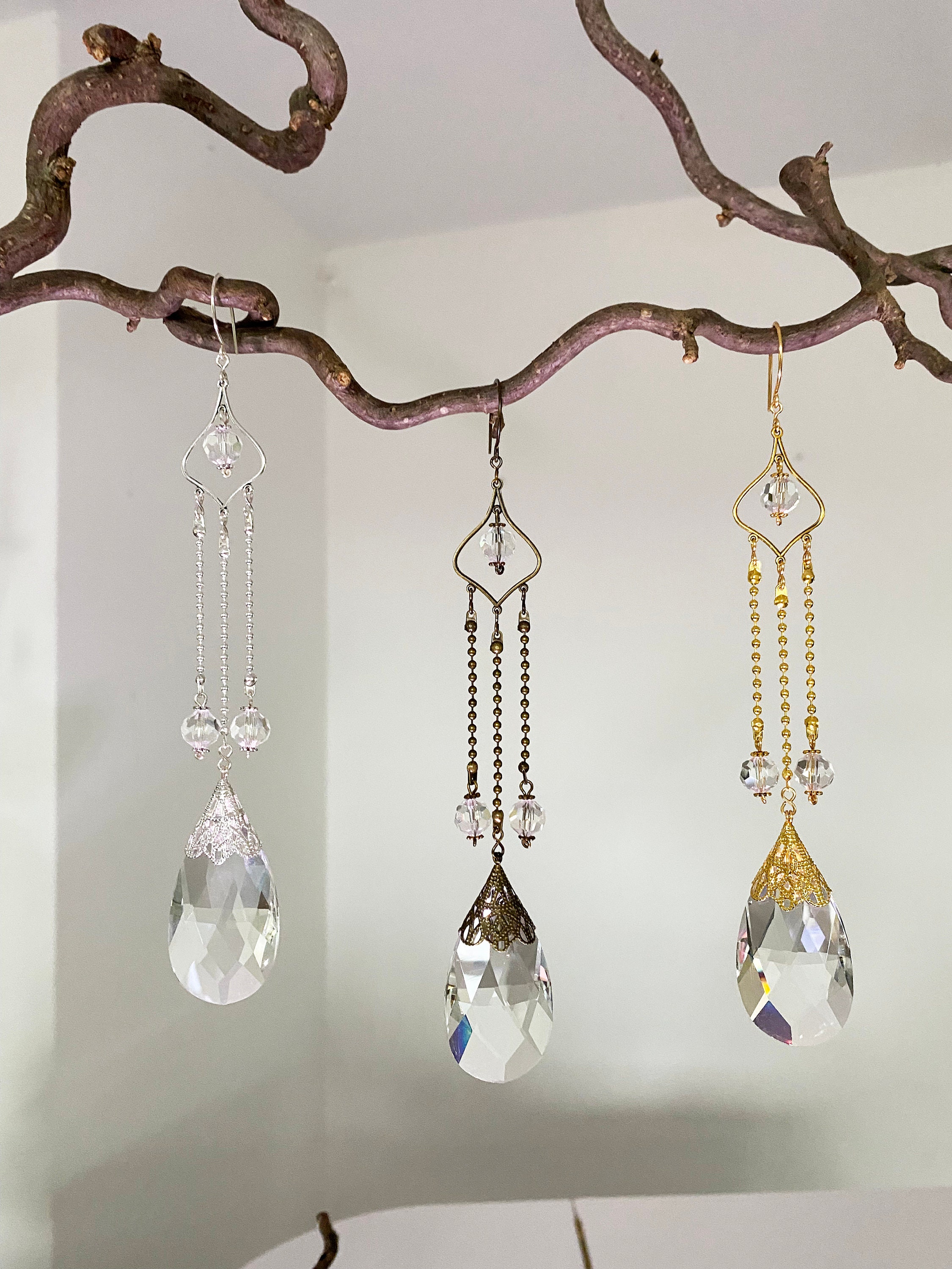 6-set Unique Crystal Decor Hangings Suncatcher Crystals for - Etsy