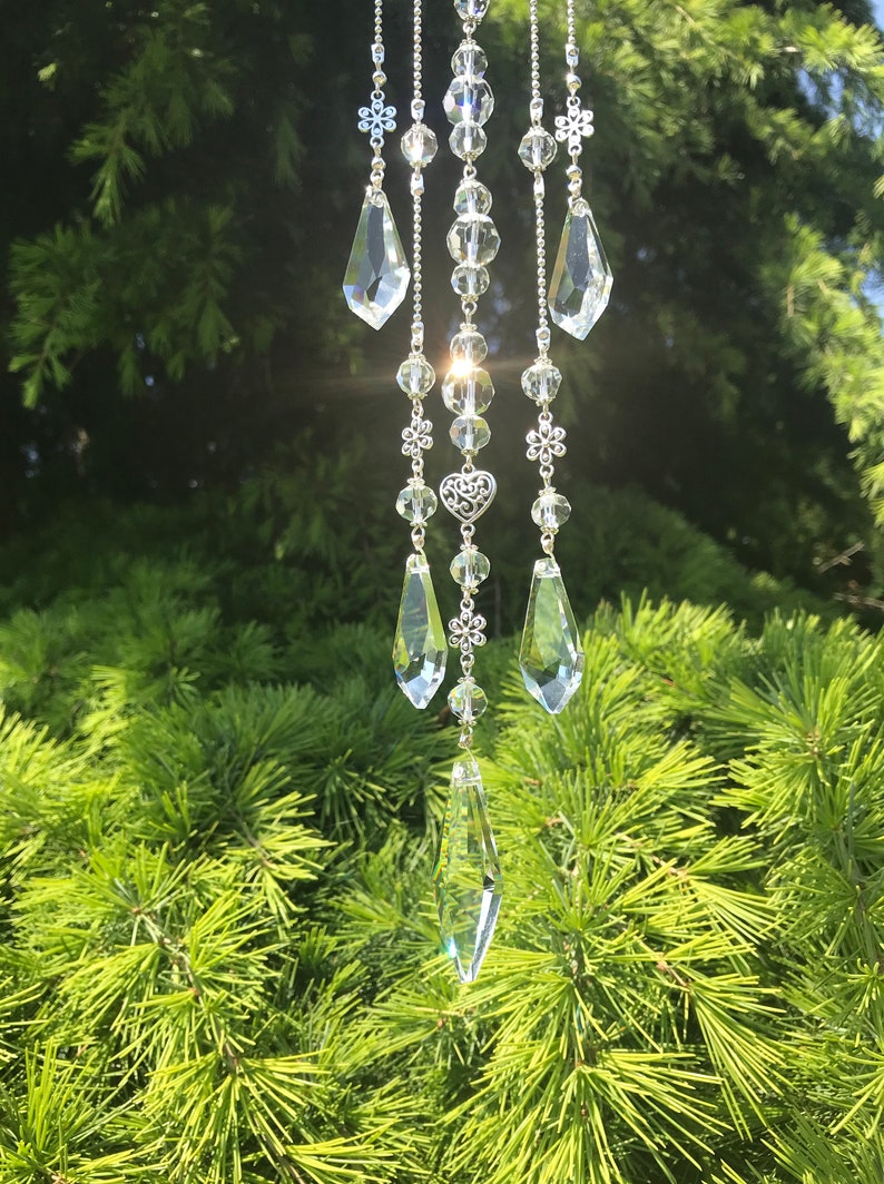 Unique Crystal Window Decoration Suncatcher Chandelier Hanging, Sun ...