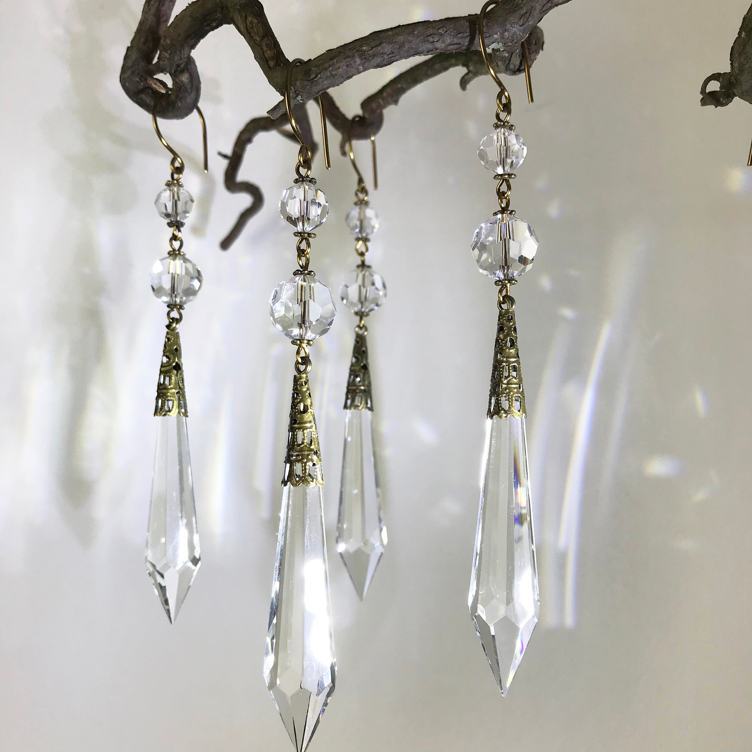 6 or 9-set Elegant Crystal Decor Hangings, Suncatcher Crystals for ...