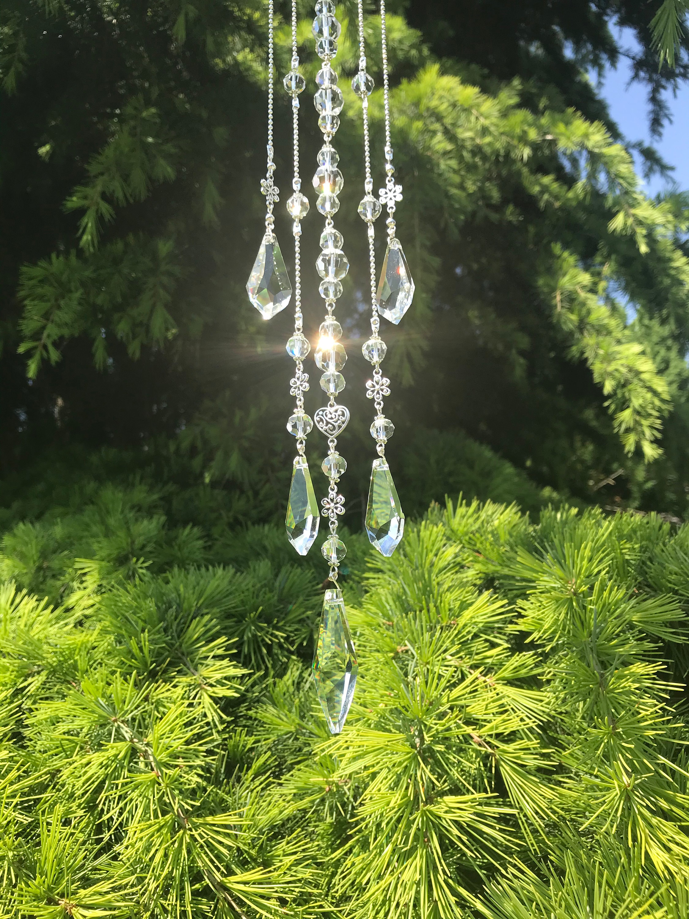 Unique Crystal Window Decoration Suncatcher Chandelier Hanging, Sun ...