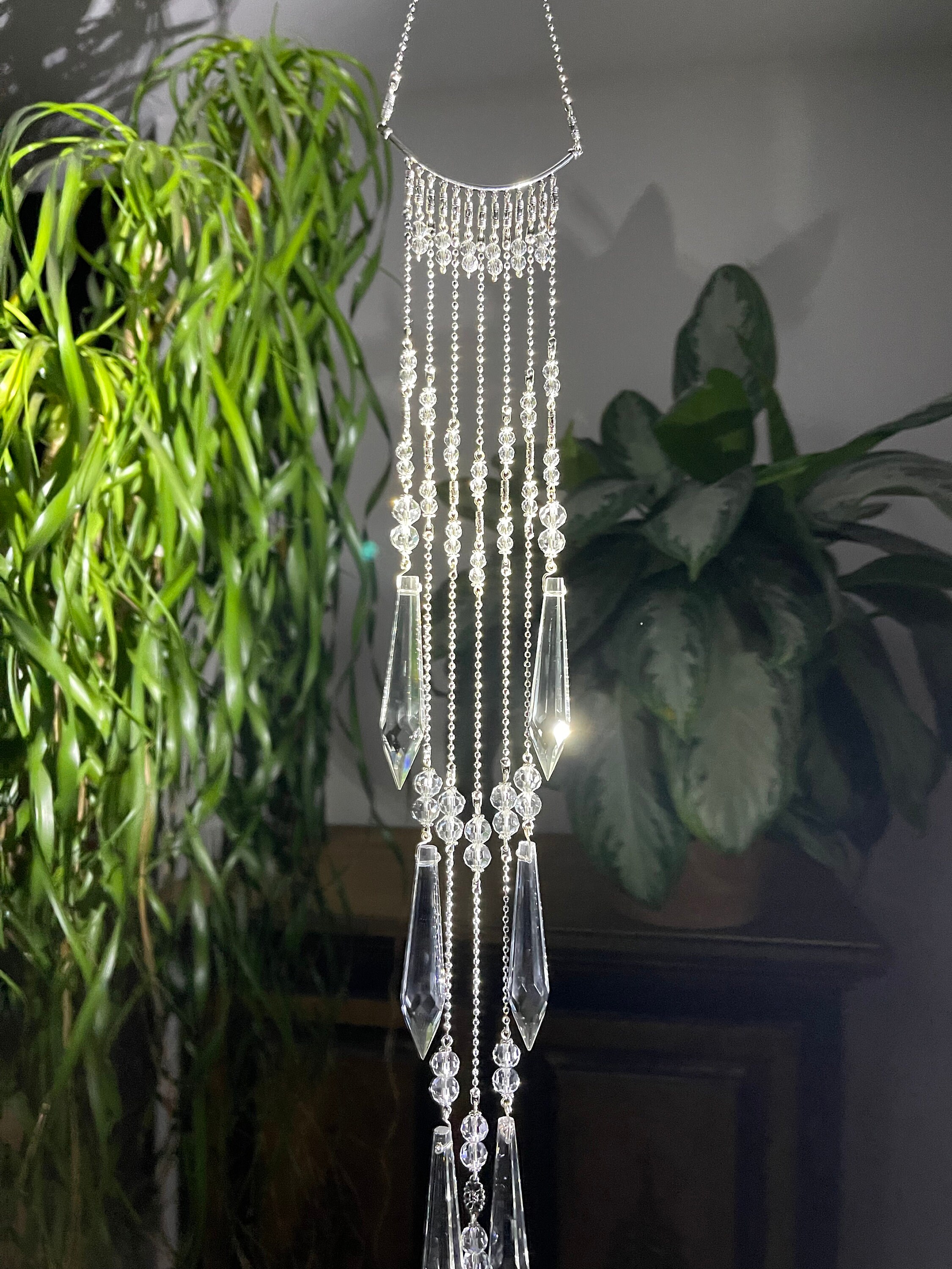 Unique Crystal Window Decoration Suncatcher Chandelier - Etsy