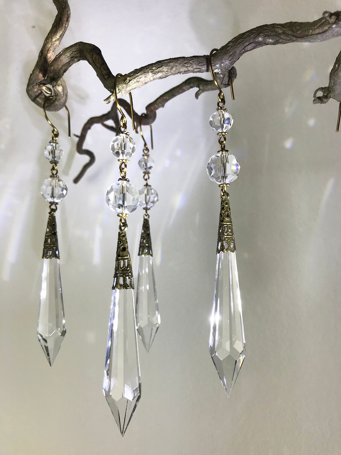 6 or 9-set Elegant Crystal Decor Hangings, Suncatcher Crystals for ...