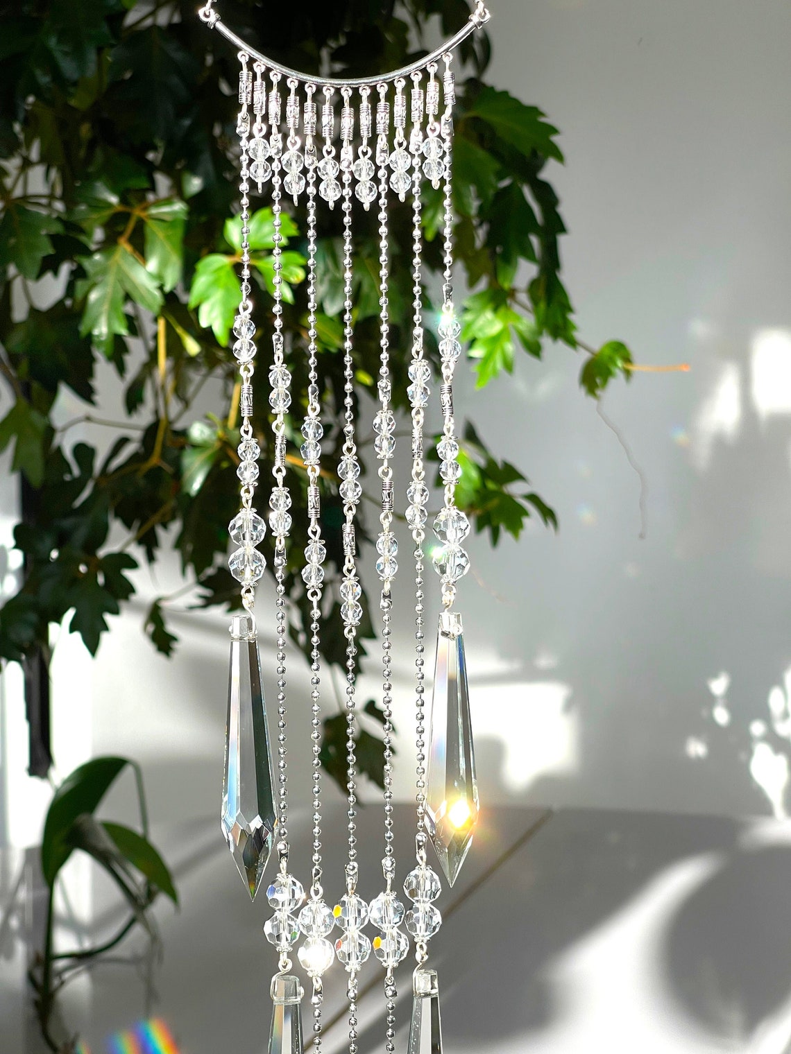 Unique Crystal Window Decoration Suncatcher Chandelier - Etsy