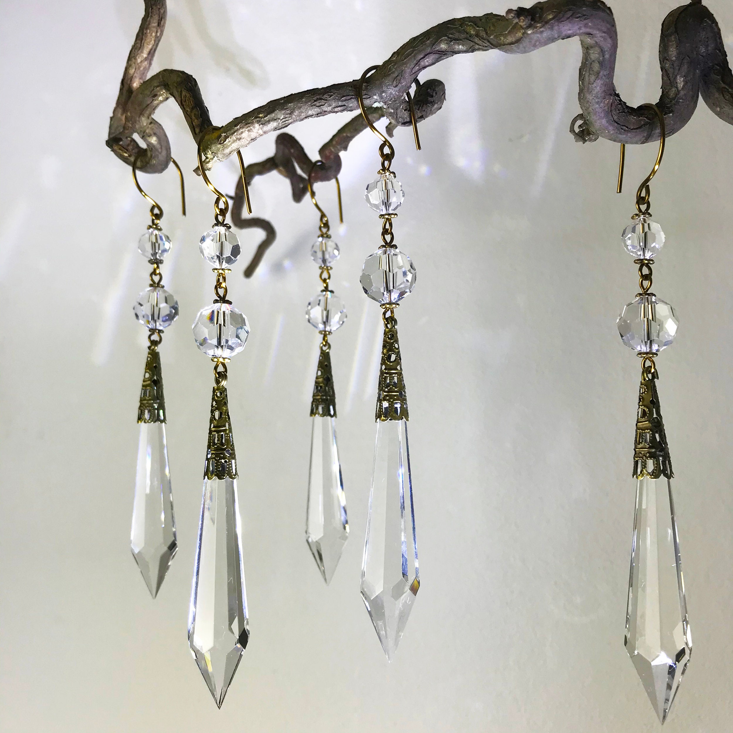 6 or 9-set Elegant Crystal Decor Hangings, Suncatcher Crystals for ...