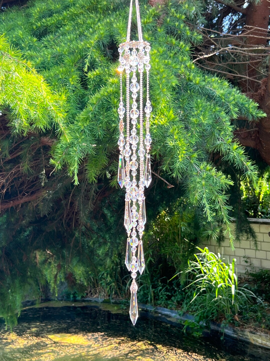 Crystal Suncatcher Chandelier: Window Lightcatcher Decor - Etsy