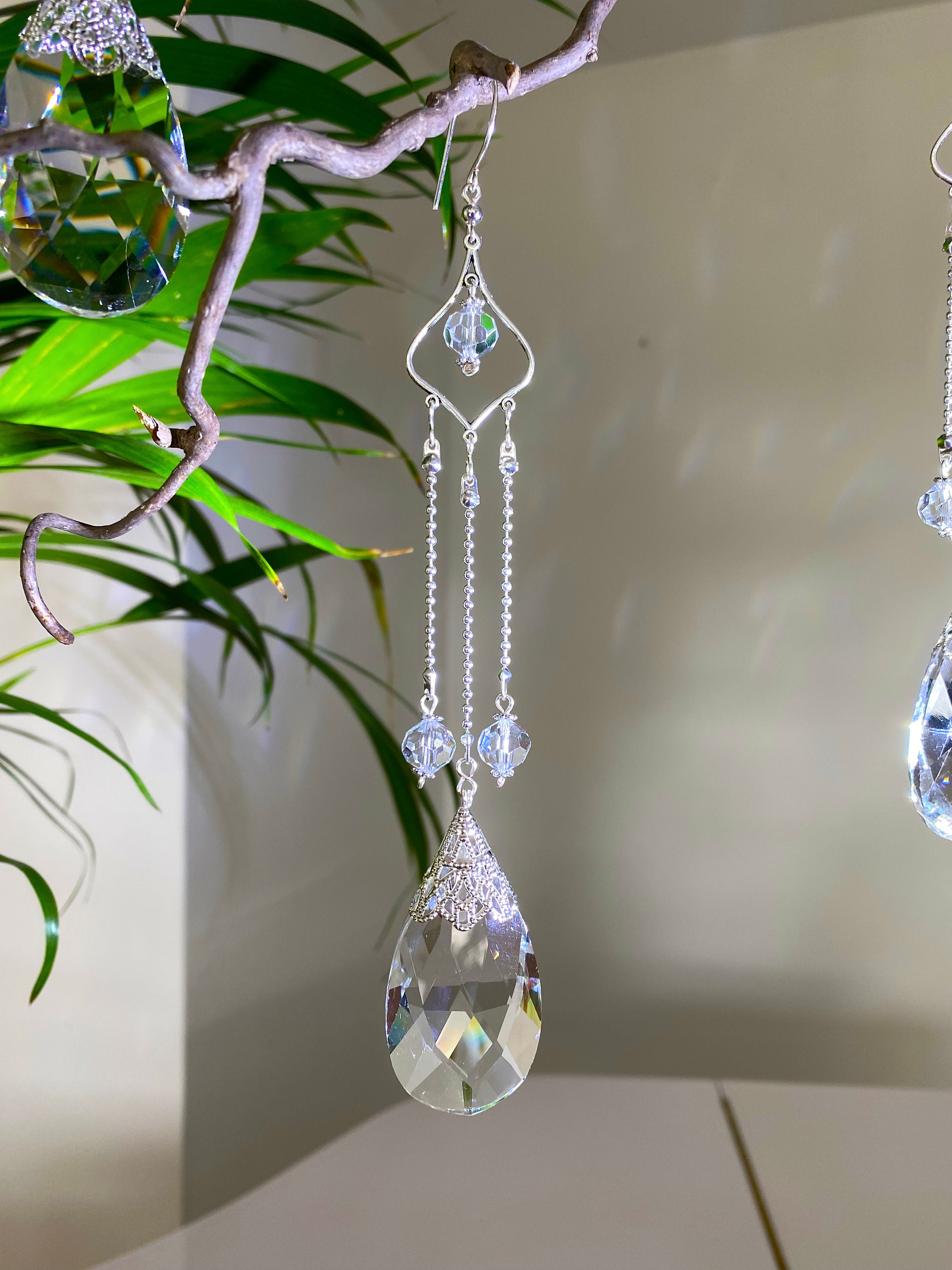6-set Unique Crystal Decor Hangings Suncatcher Crystals for - Etsy