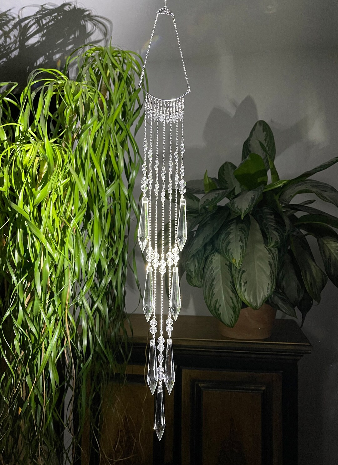 Unique Crystal Window Decoration Suncatcher Chandelier Hanging, Sun ...