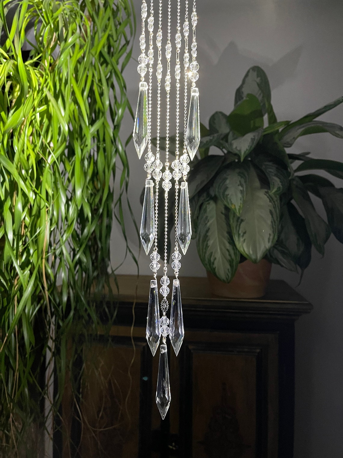 Unique Crystal Window Decoration Suncatcher Chandelier - Etsy