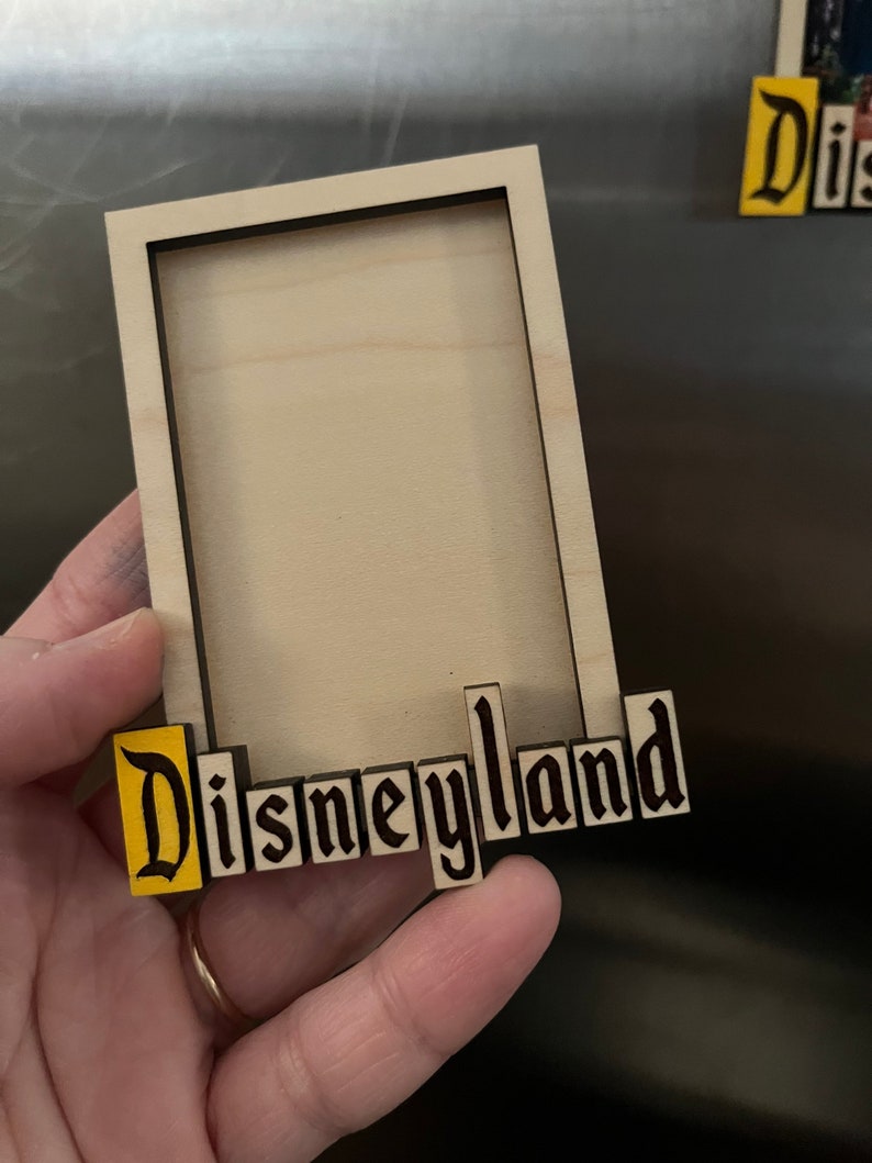 Disneyland Sign Photo Frame Magnet - Etsy