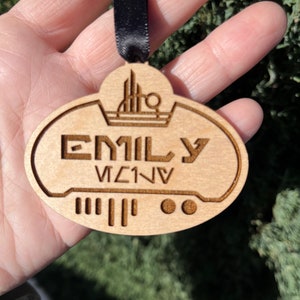 Galaxy’s Edge Custom Name Tag Ornament - Etsy