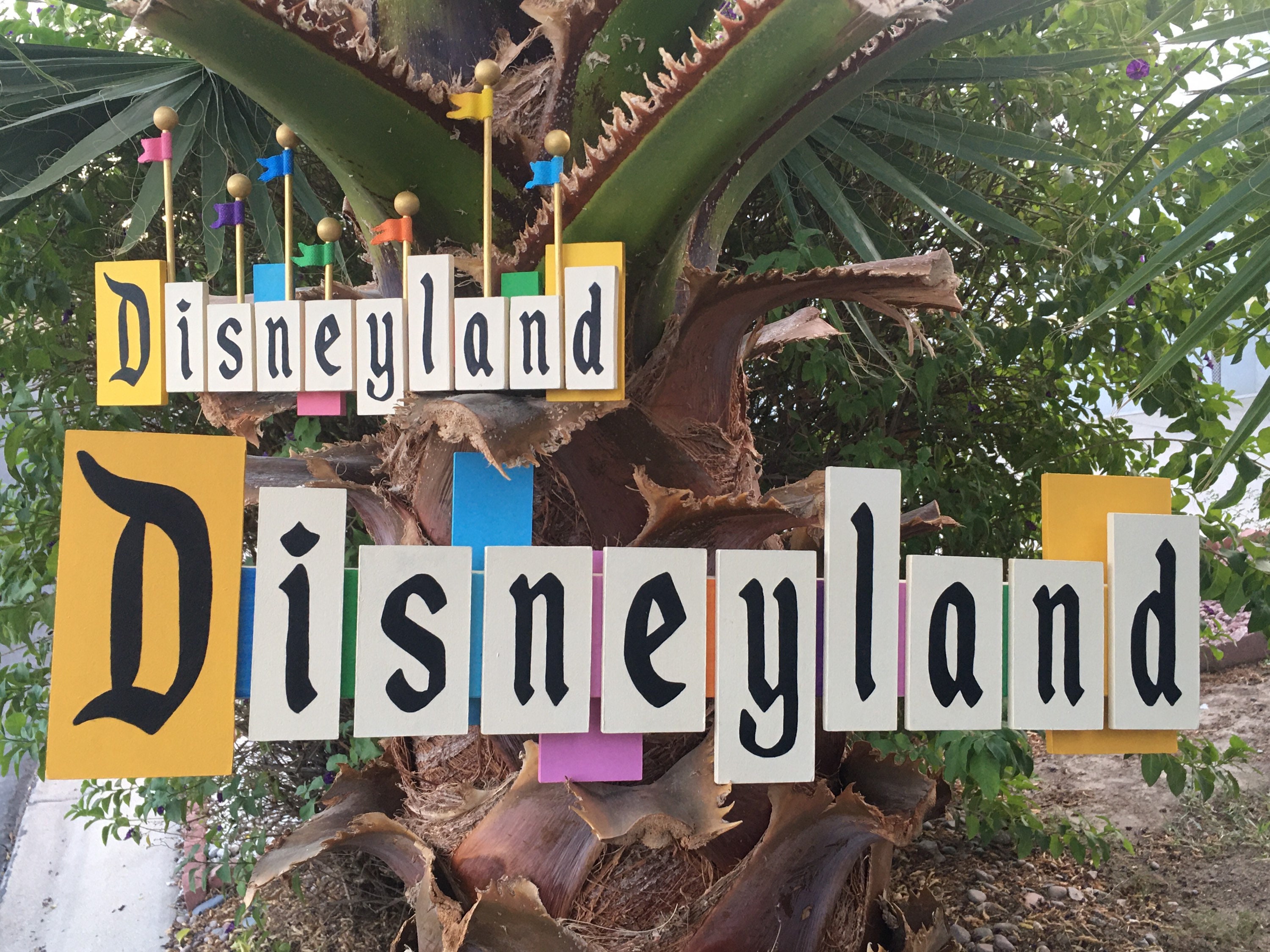 Vintage Disneyland Entrance Sign Without Flags - Etsy