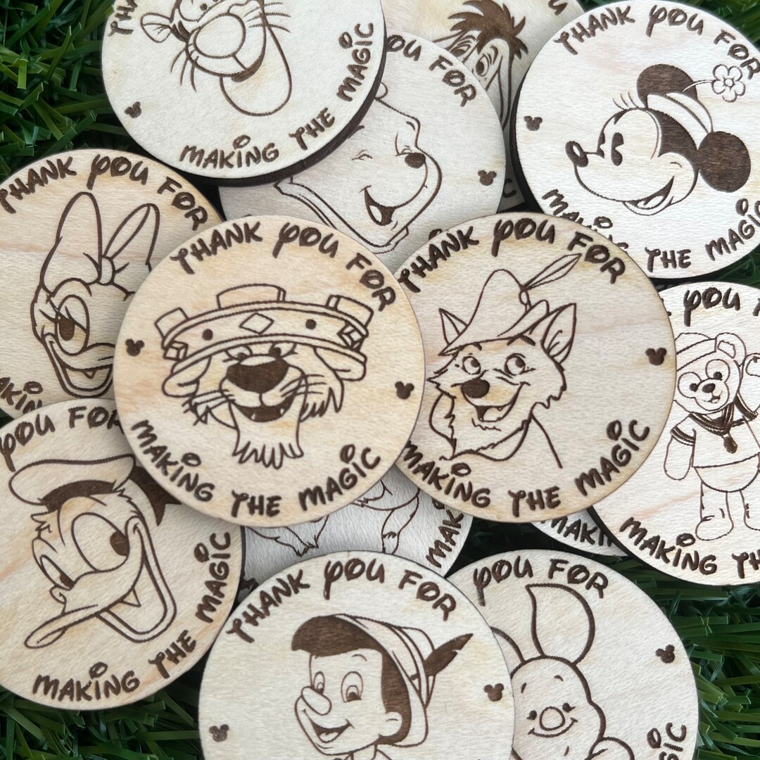 Cast Member Appreciation Tokens-double Sided - Etsy