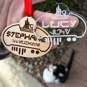 Galaxy’s Edge Custom Name Tag Ornament - Etsy