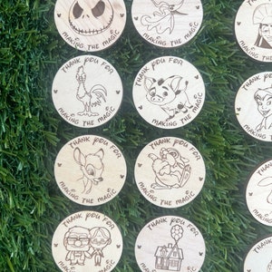 Cast Member Appreciation Tokens-double Sided - Etsy