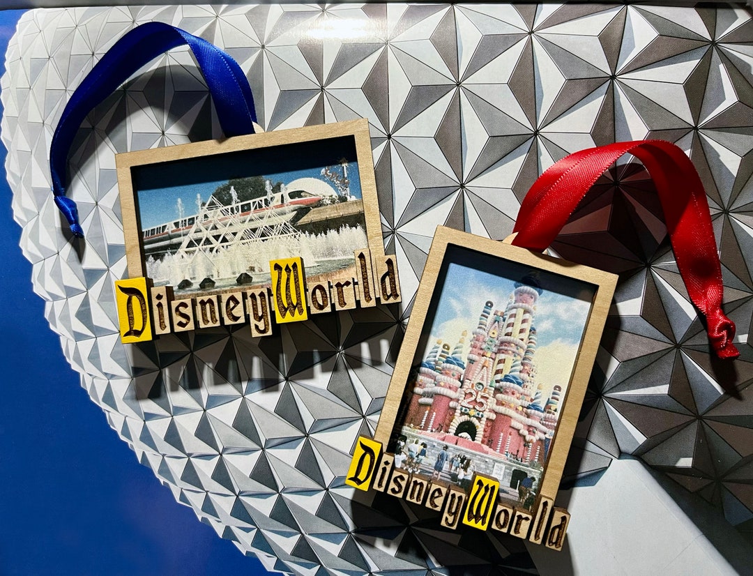 Disneyworld Sign Photo Frame Ornament With Personalization Option - Etsy