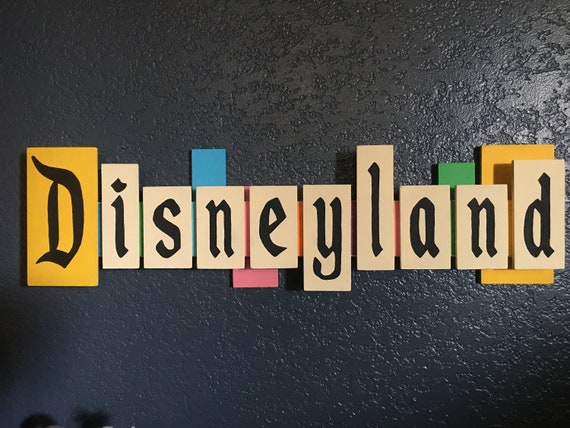 Vintage Disneyland Entrance Sign Without Flags - Etsy