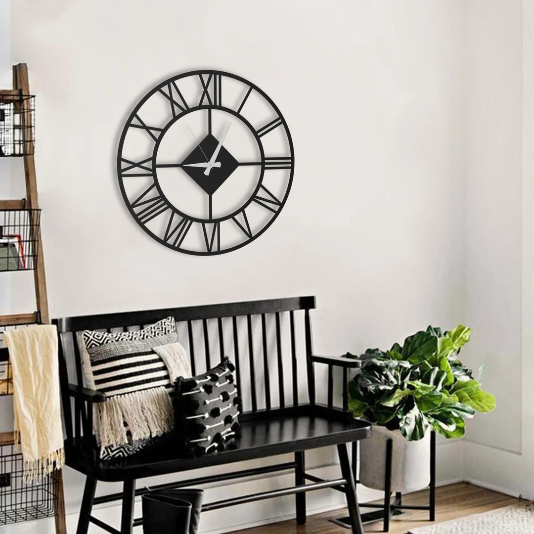 Oversized Large Wall Clock, Large Modern Wall Clock, Unique Wall Clock ...