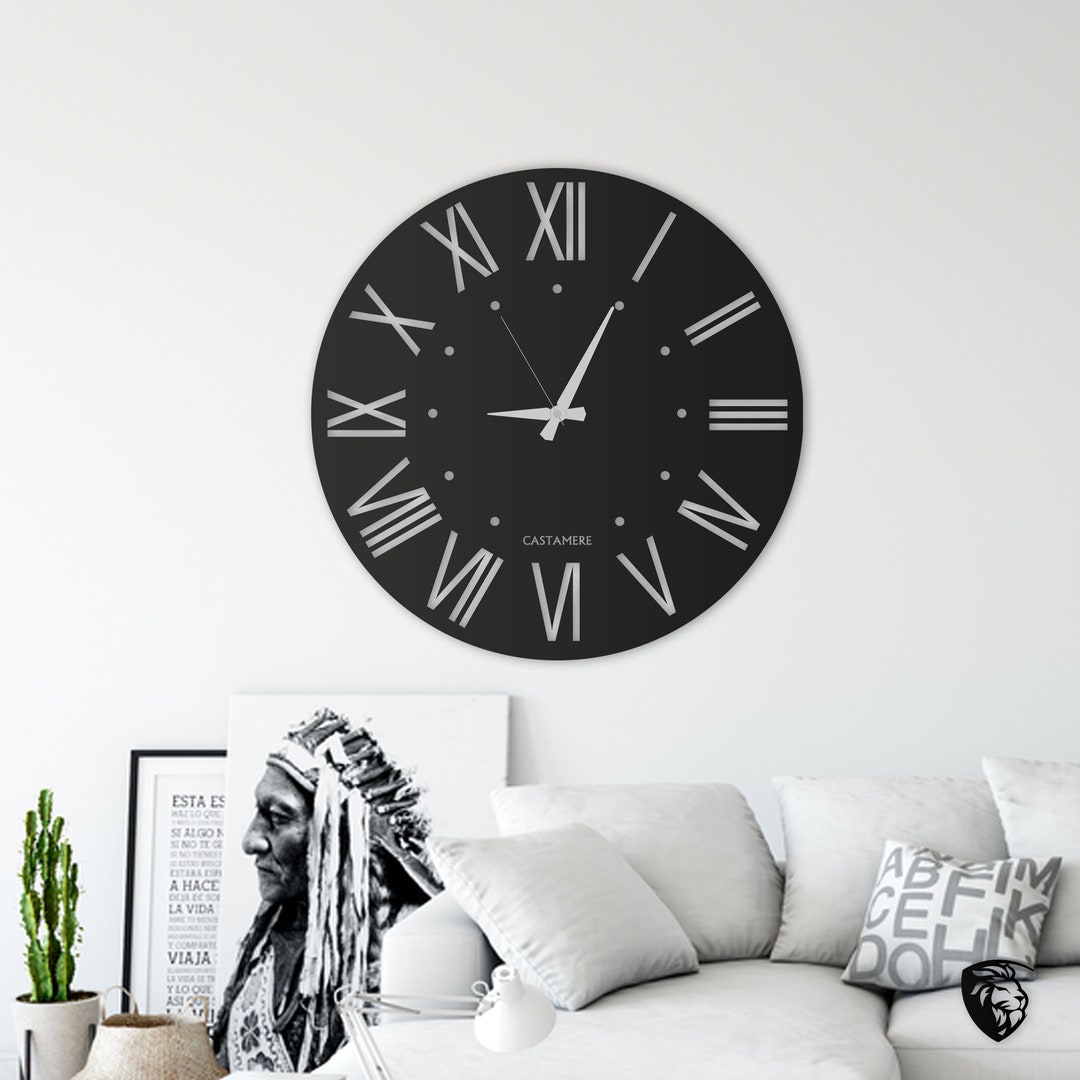 Bold Large Wall Clock Oversized Wall Clock Unique Wall - Etsy