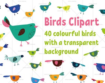 Cute Bird Digital | Etsy