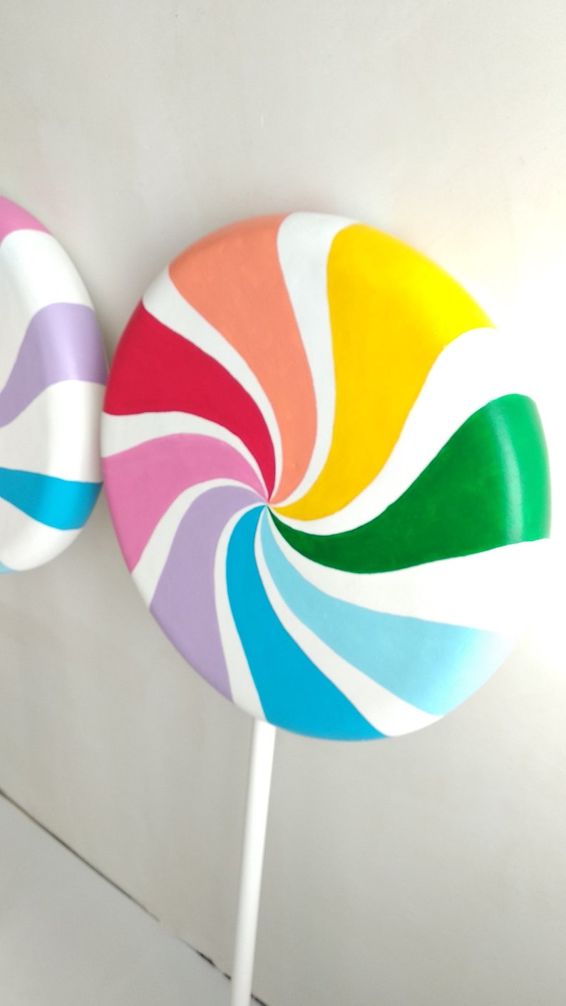 ONE 19'' Giant Rainbow Lollipop props first birthday | Etsy