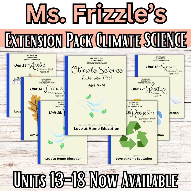 Ms. Frizzle Science Curriculum Extension Pack – 20 Units (digital ...