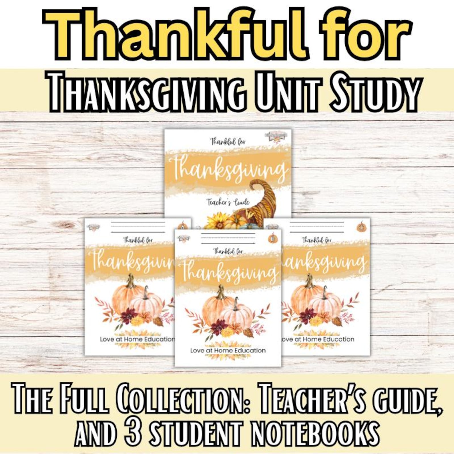 Student Notebooks C- Faith and Secular- Thankful for Thanksgiving ...