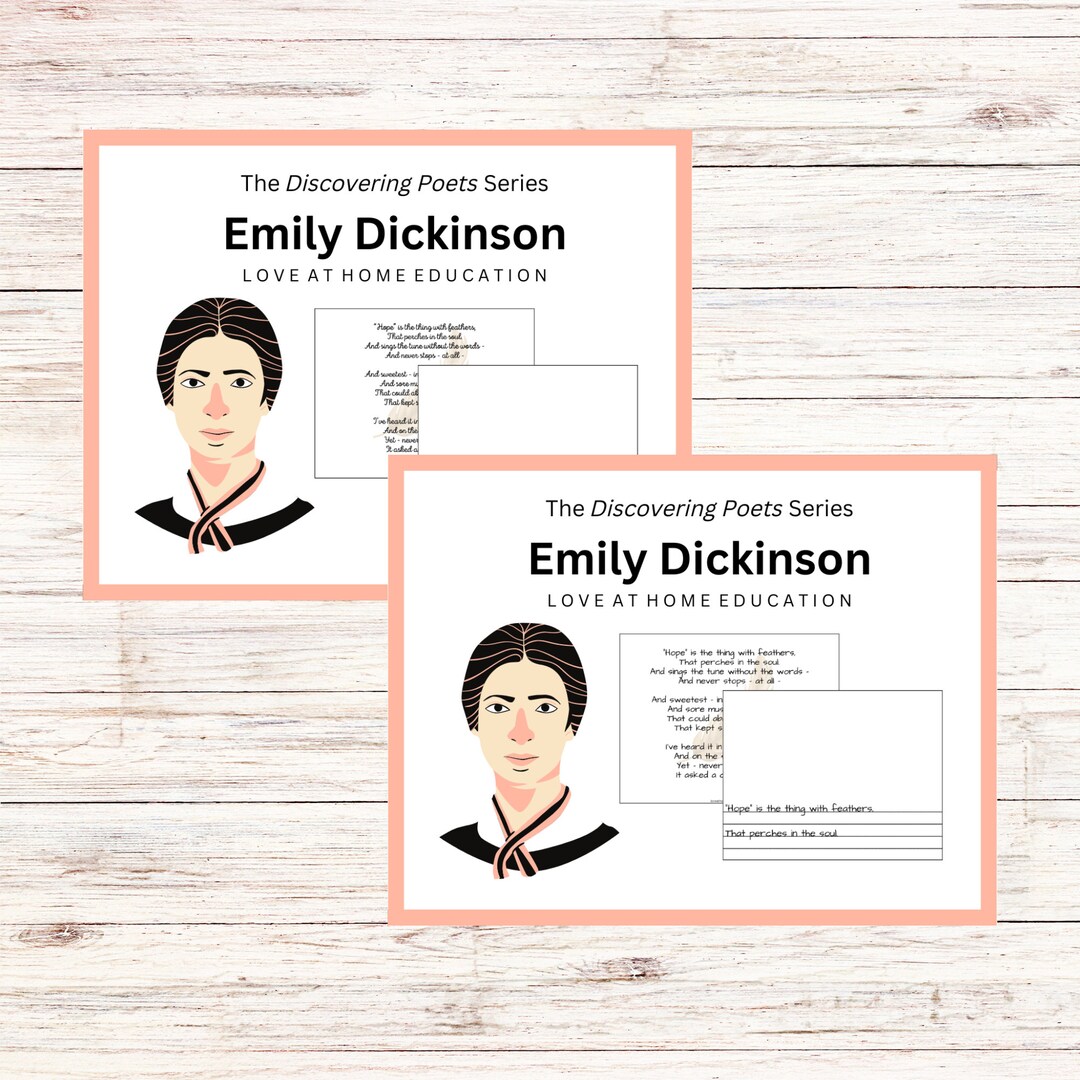 Discovering Poets Copywork Series: Emily Dickinson Homeschool Poetry ...