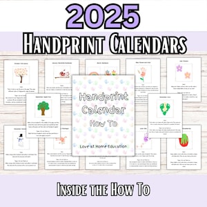 Handprint Calendar for 2025 | Christmas Gifts That Are Handmade for ...