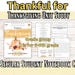 Student Notebooks C- Faith and Secular- Thankful for Thanksgiving ...