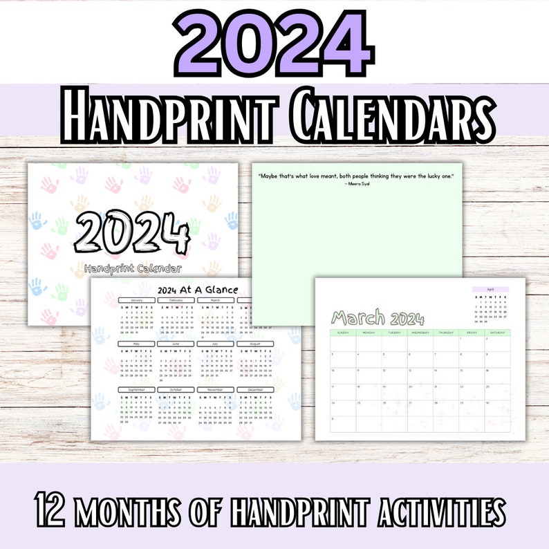 Handprint Calendar for 2025 | Christmas Gifts That Are Handmade for ...
