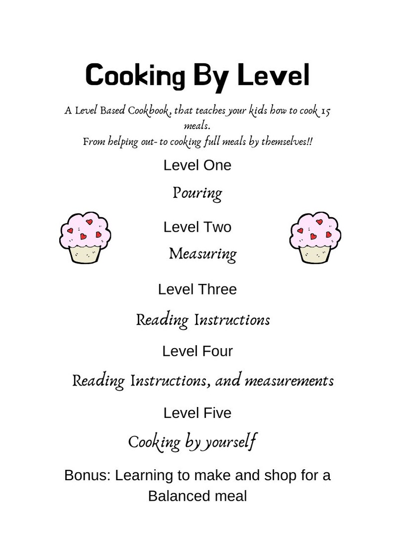 Kids Cookbook Volume 6 Muffins Distance Learning Cooking - Etsy