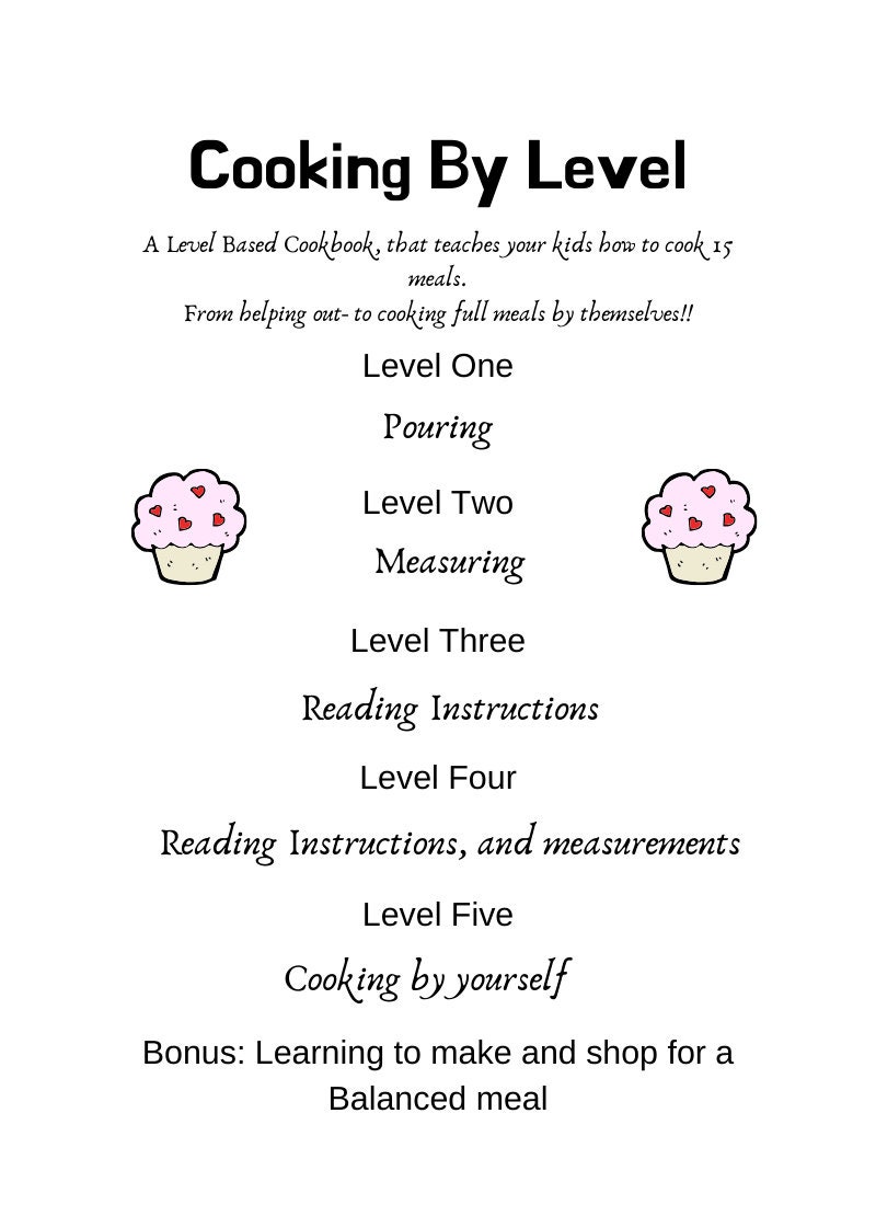 Kids Cookbook Volume 6 Muffins Distance Learning Cooking - Etsy