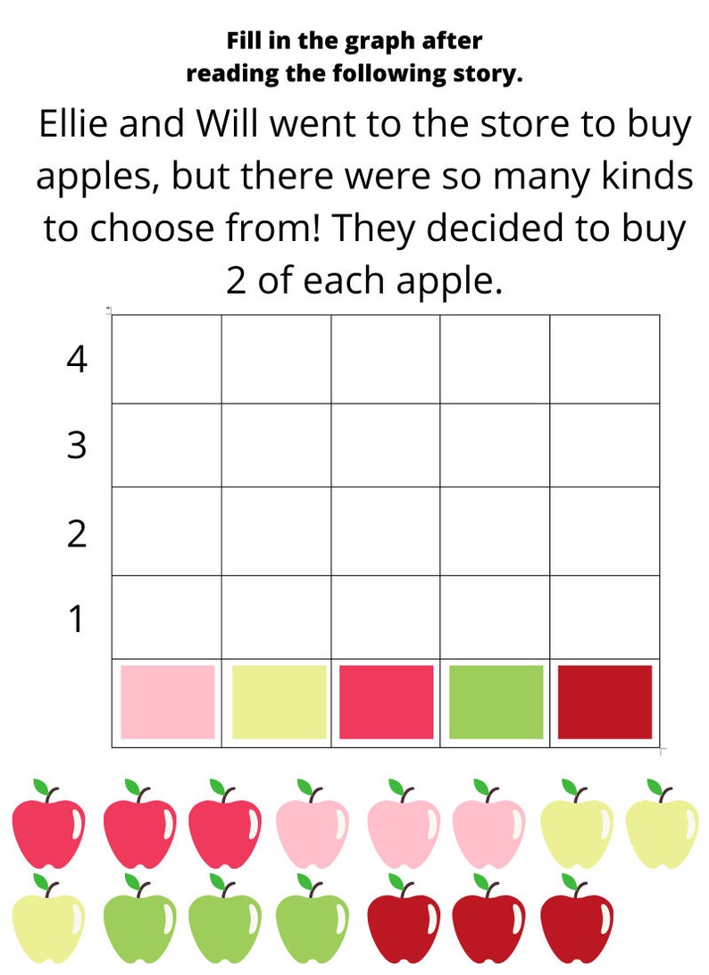 Graphing in the Kitchen Elementary School Math - Etsy