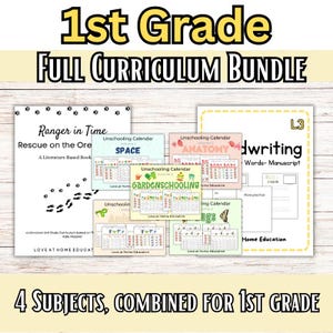 Preschool, Kindergarten, and 1st Grade Bundle- Home Education for ...