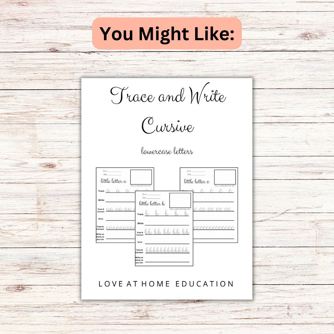 Trace and Write Handwriting: Lowercase Manuscript Guide Handwriting for ...