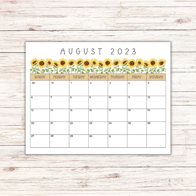 September 2023 Calendar Printable Pdf Calendar Traceable - Etsy