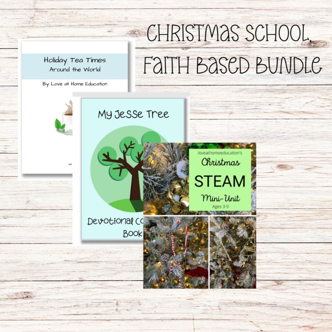 Christmas School FAITH BASED Bundle Charlotte Mason Copywork and ...