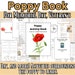 Poppy Activity Book remembrance Day Memorial Day - Etsy